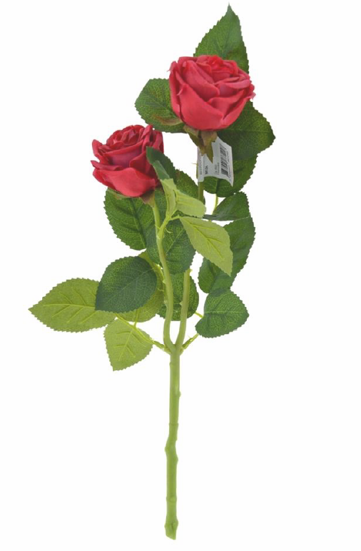 Kunstlill roos 40 cm punane