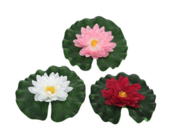 Kunstlill vesiroos 20 x 20 cm