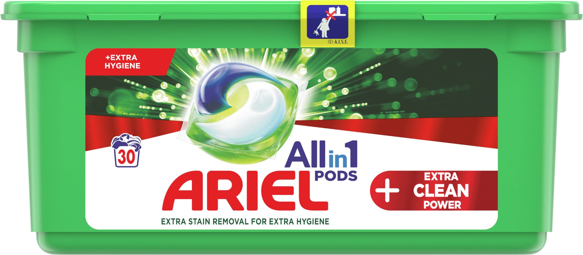 Geelkapslid ARIEL Extra Clean 30 tk